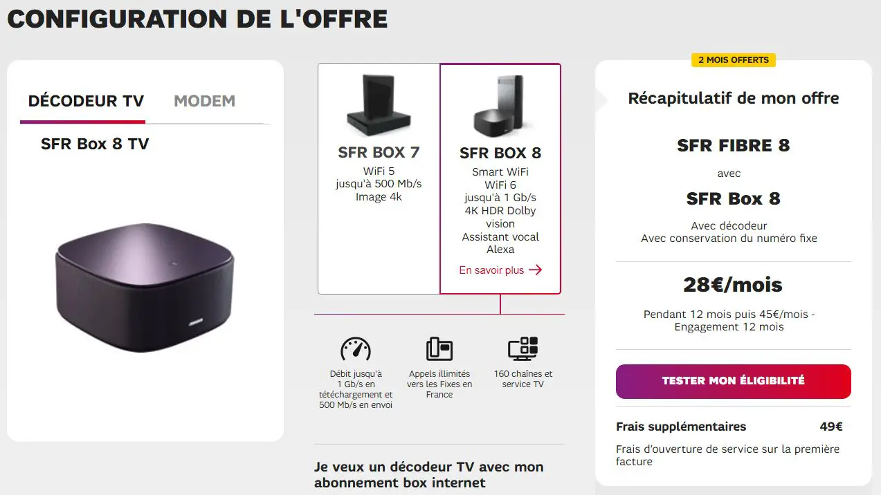 TEST et AVIS de la SFR BOX 8 : Elle séduira surtout pour sa partie TV