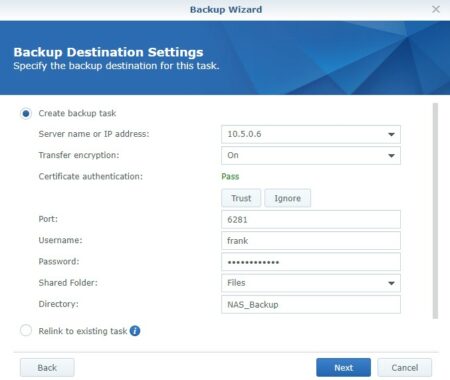 Comment sauvegarder deux NAS Synology sur deux réseaux différents